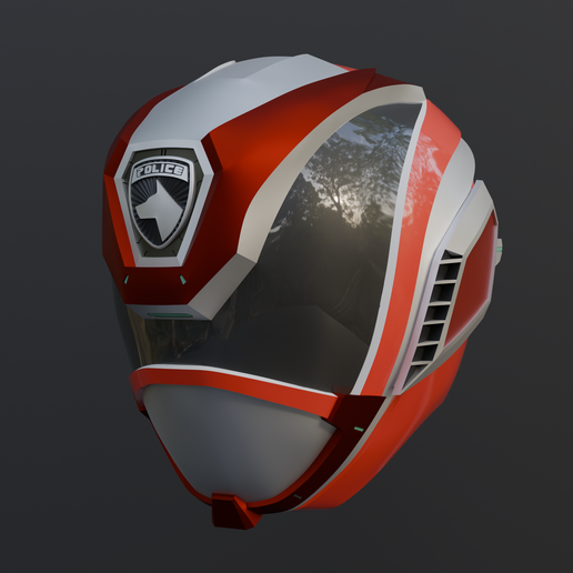 Archivo STL Fireball Booster Premier Deka Red Helmet SPD Power Rangers ...