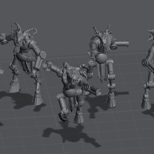 ♟ Cybergors - bionic beastmen・ STL File for 3D printing・Cults