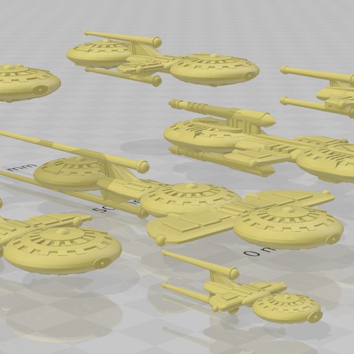⭐ Reptilian Battle Fleet・ 3D File for 3D printing・Cults