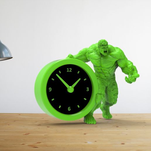 🕰️ Hulk desk clock・ 3D File for 3D printing・Cults
