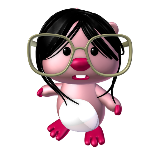 OBJ file Cute loopy plush from the meme with bangs and glasses 👓 ・3D ...