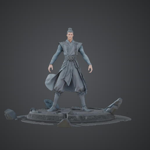 👽 Martial Arts Monk Warrior – Fantasy Elemental Disciple・Free STL File ...