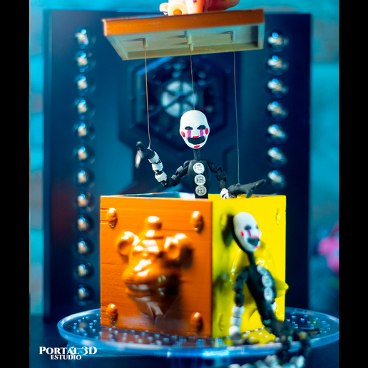 📦 puppet box/ PRINT-IN-PLACE WITHOUT SUPPORT・ STL File for 3D printing ...