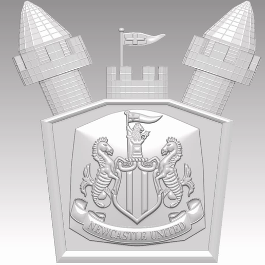 👾 NEWCASTLE UNITED logo 3d・ STL File for 3D printing・Cults