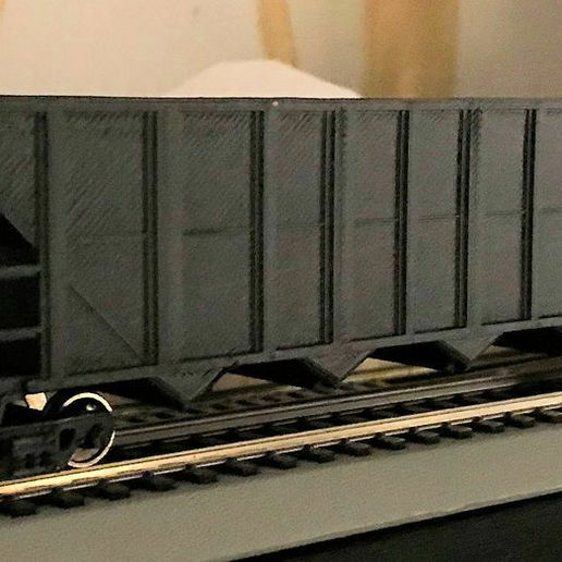 🚗 Hopper Car (HO SCALE) With 3 Loads・Free 3D File for ・Cults
