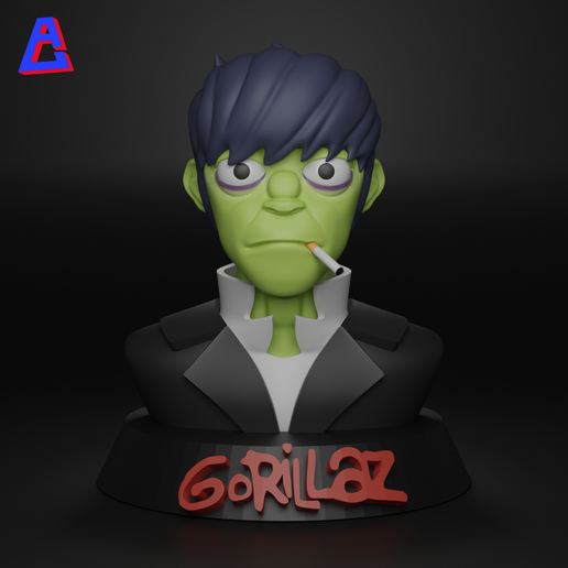 👤 Murdoc Niccals - Gorillaz - Bust・ STL File for 3D printing・Cults