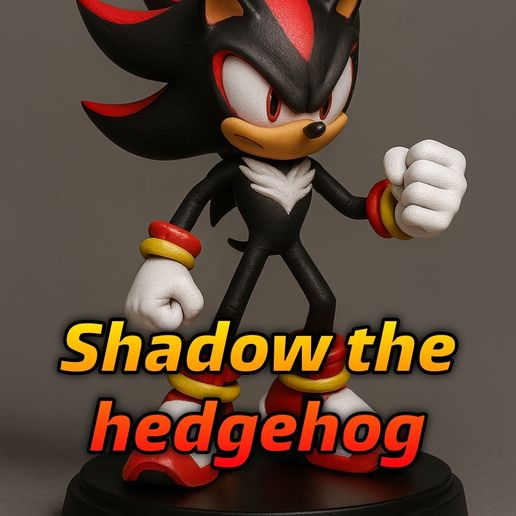 🦔 Shadow the Hedgehog Figure・ STL File for 3D printing・Cults