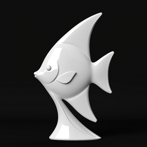 🐉 Angelfish・Бесплатный STL для 3D-печать・Cults