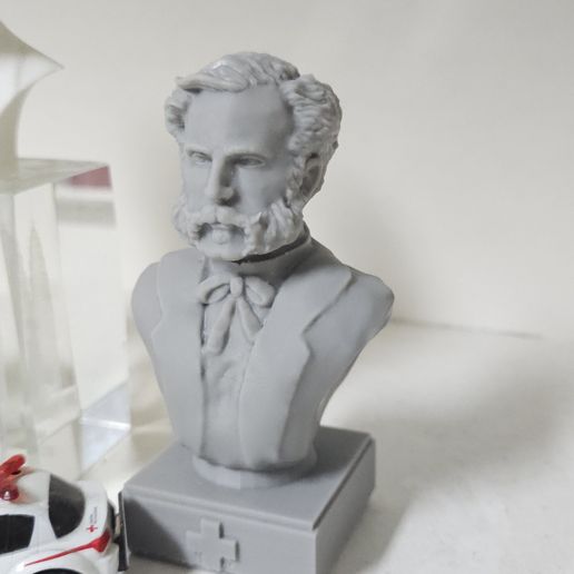 STL file Jean Henri Dunant - Father of Red Cross Bust STL 👖 ・Model to ...