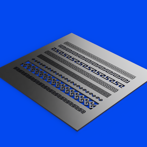 🪞 stencil template decorative guards・Free STL File for 3D printing・Cults
