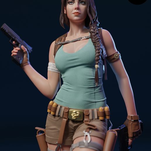 🏹 LARA TREASURE HUNTER CHARACTER BY ESM・ 3D File for 3D printing・Cults