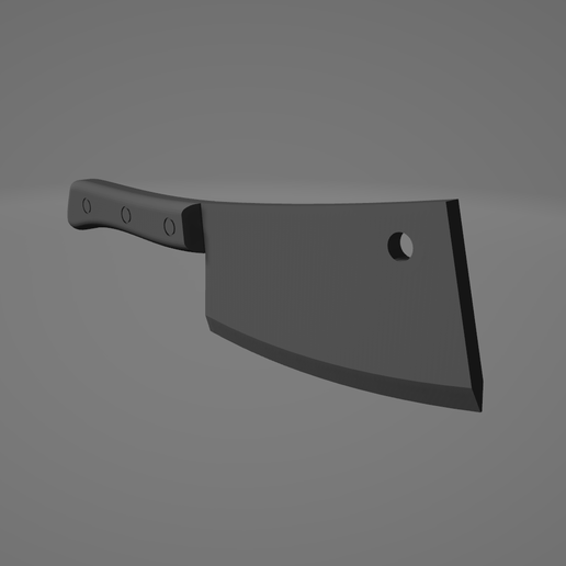 🍖 1/6 Scale Horror Accessories - Meat Cleaver・ STL File for 3D printing ...