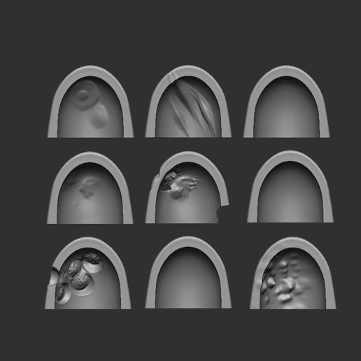 🔨 Combat Worn Pauldrons・ STL File for 3D printing・Cults