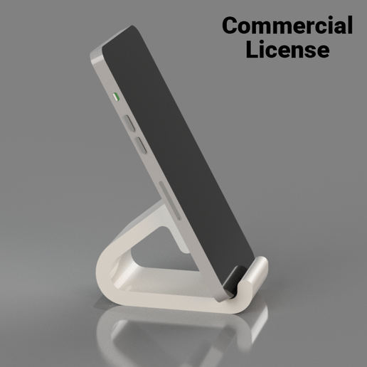 STL file COMMERCIAL LICENSE PHONE HOLDER 📞 ・3D print object to download ...