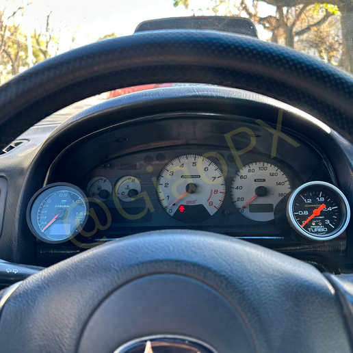 💨 Subaru GC8 V5 V6 Gauge Cluster Bezel 62mm Gauge With Adaptor・ STL File for 3D printing・Cults