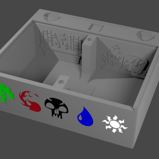 📦 MTG: Battle Storage (Deck Box & Battle Tray)・Free STL File for 3D ...