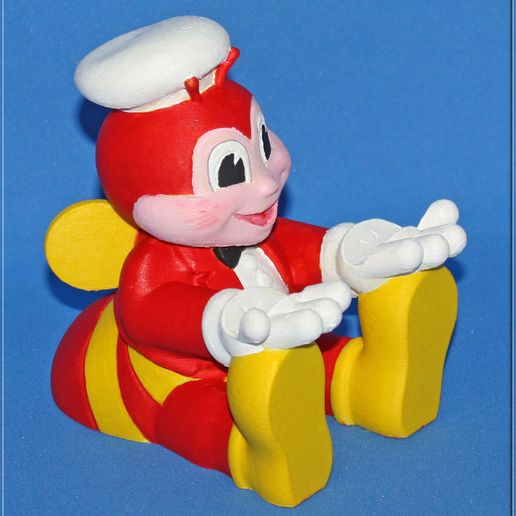 📞 Jollibee Phone Stand・Free STL File for 3D printing・Cults