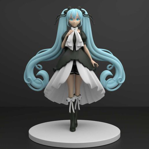 👧 hatsune miku・ STL File for 3D printing・Cults