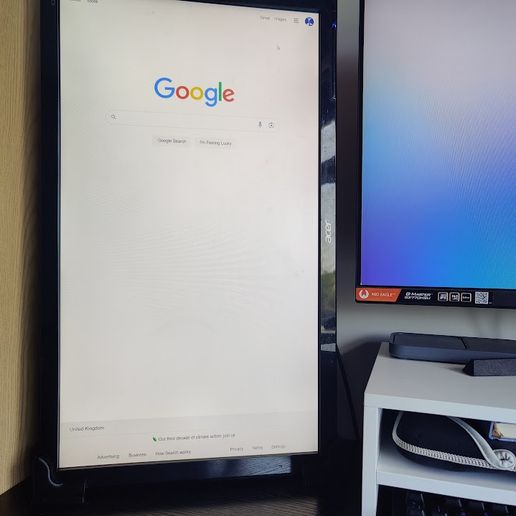 🖥️ Vertical Table Monitor Stand (Customizable)・ STL File for 3D ...