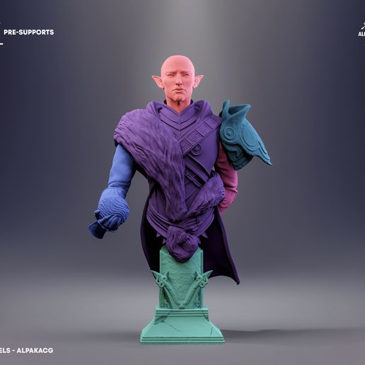 👤 Solas | Fen'harel bust・ 3D File for 3D printing・Cults