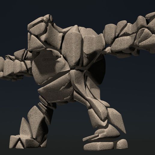 👨 Stone man 25S02・ STL File for ・Cults