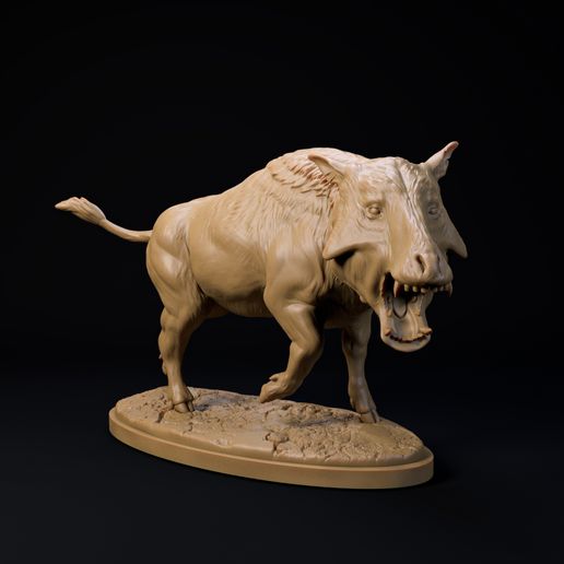 🎨 Archaeotherium 1-35 pre-supported prehistoric animal・ 3D File for 3D ...