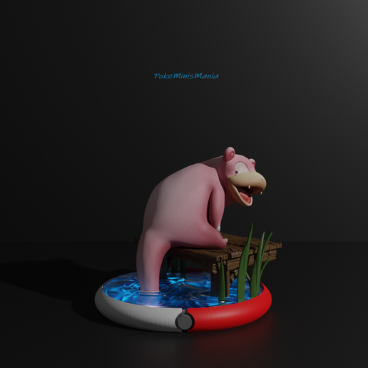 🐉 Slowpoke pokemon 3D print model・ STL File for ・Cults