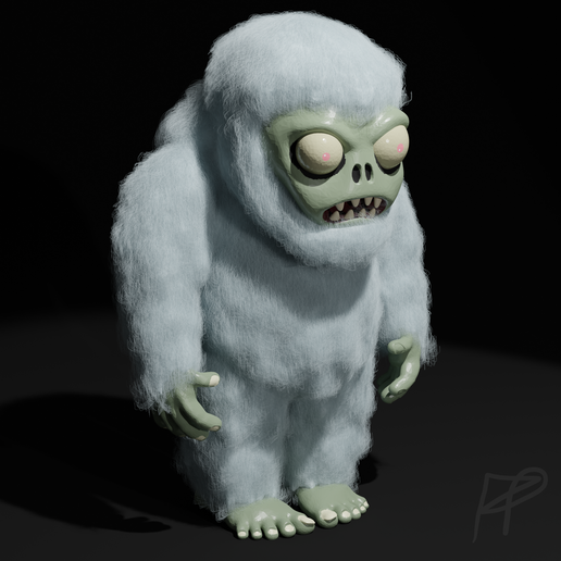 🧟 Zombie Yeti・ STL File for 3D printing・Cults