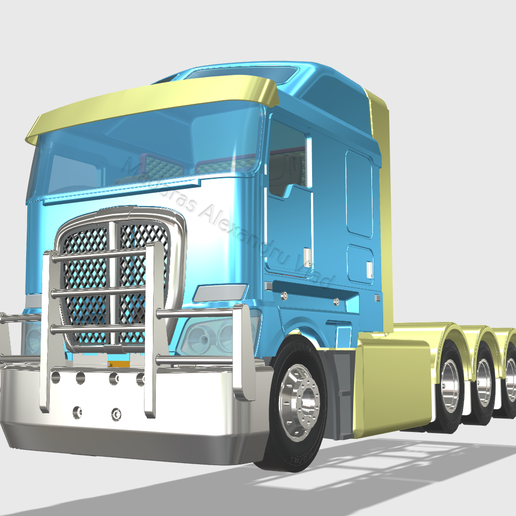 🏗 1/14 Kenworth k200 Australian・ STL File for 3D printing・Cults