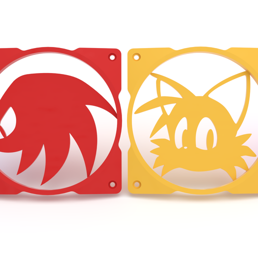 🕹️ Fan cover 120mm Sonic・ STL File for 3D printing・Cults