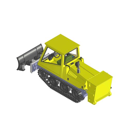 STL file Prinoth SW4S Sidewalk Snowplow 1/24 Scale Version 2 🌨️ ・3D ...