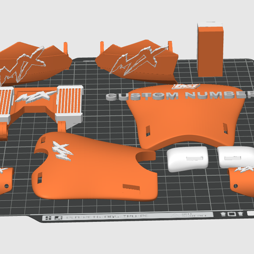 🍊 LOSI PROMOTO MX UPGRADE KIT ORANGE・ STL File for 3D printing・Cults
