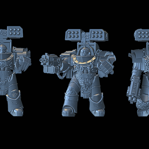 🛰 Barbarian knights in heavy armor with sergant 5 (Supported)・ 3D File ...