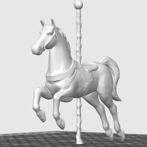 🎠 Carousel horse funfair・ STL File for 3D printing・Cults