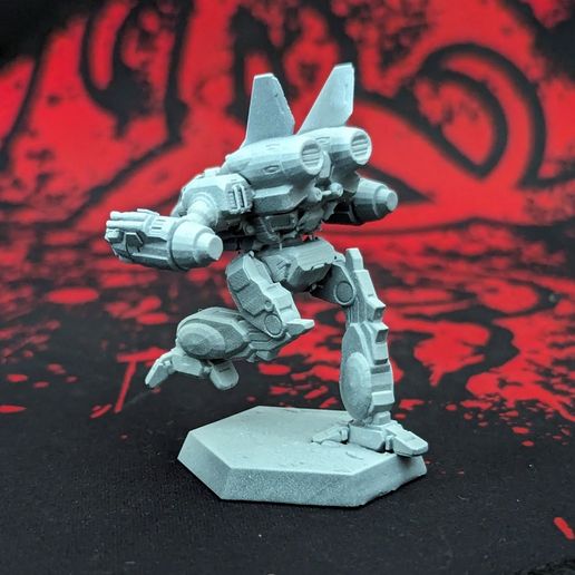 🐦 BattleTech Black Python (Viper) Prime / White Raven・Free STL File for ...