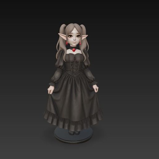 🧝 frieren goth・ STL File for 3D printing・Cults