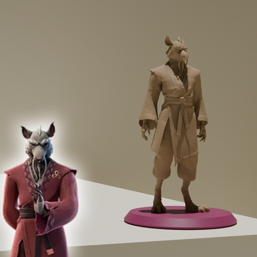 STL file TMNT Master Splinter Teenage Mutant Ninja Turtles Fortnite ...