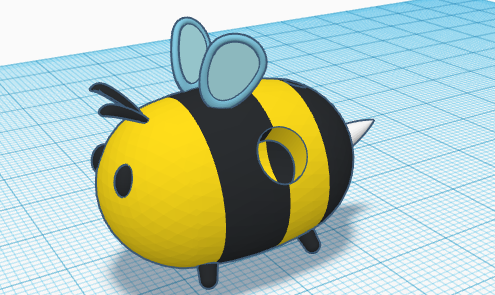 STL file BEE FLOWER VASE W/ WATERING HOLE 🐝 ・3D printing idea to ...