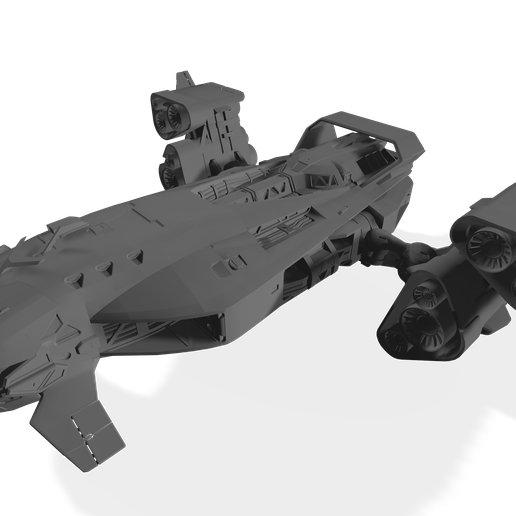 STL file Borderlands 3 - Sanctuary 3 Ship Detailed 🚢 ・3D printing idea ...