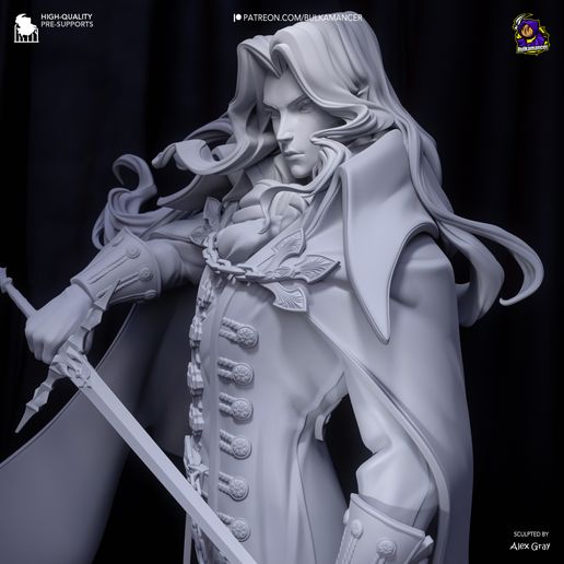 ♂️ Alucard | Castlevania | 271 mm・ 3D File for 3D printing・Cults