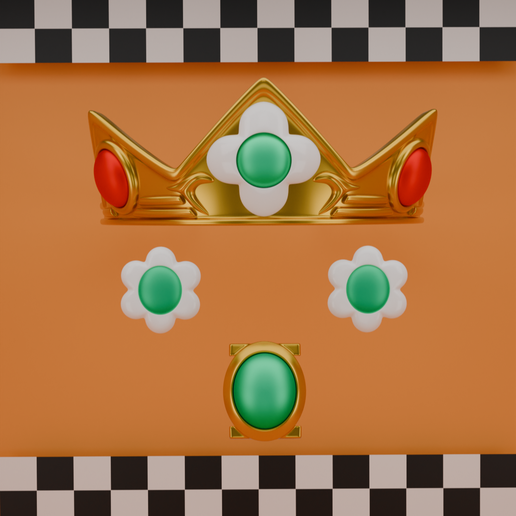 👸 Princess Daisy Pro Racer Hat Crown - Mario Kart World・ STL File for ...