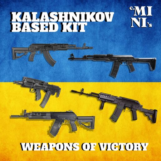 🇺🇦 3D MODELS KALASHNIKOV BASED KIT・ 3D File for 3D printing・Cults