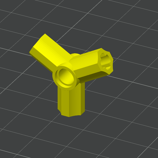 Free STL file Connecteur Lego triple en étoile 🏗 ・3D printer design to ...