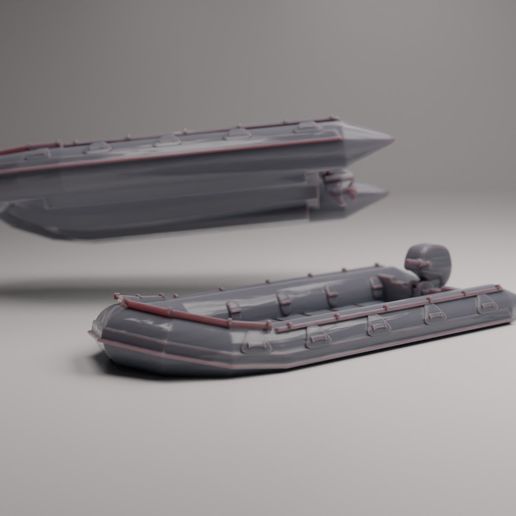 🛥️ Zodiak F470 Boat (waterline and full model)・ STL File for ・Cults