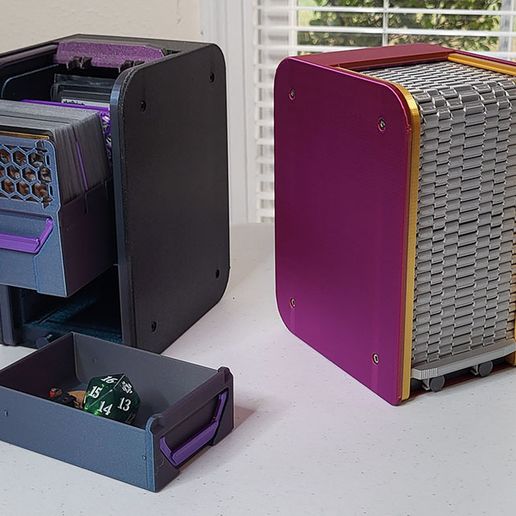 📦 Collectible Card Game (MTG) Tambour Box・Free 3D File for ・Cults