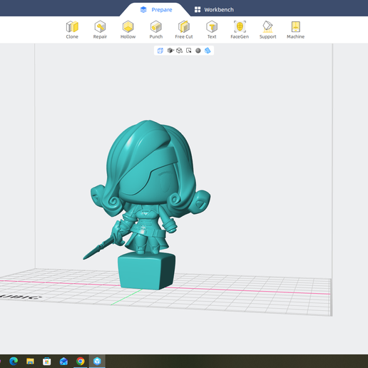 🎲 Chibi Beatrix ff9・ STL File for 3D printing・Cults