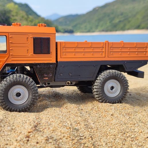 👶 Crawler Baby Cat 1 Flatbed - 1/18 TRX4M RC body attachment・ 3D File ...