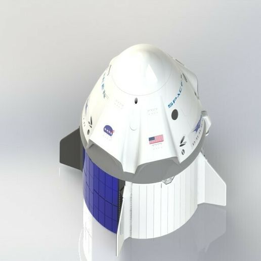 🐉 SpaceX Crew Capsule・ 3D File for ・Cults