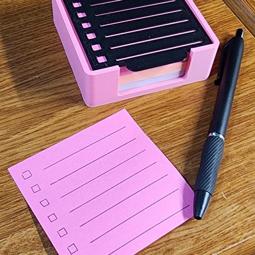 📦 Post-It box and template for list creation・3D Print・Cults