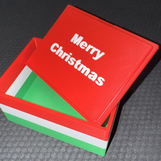 🎄 Christmas Gift Box・Free STL File for 3D printing・Cults